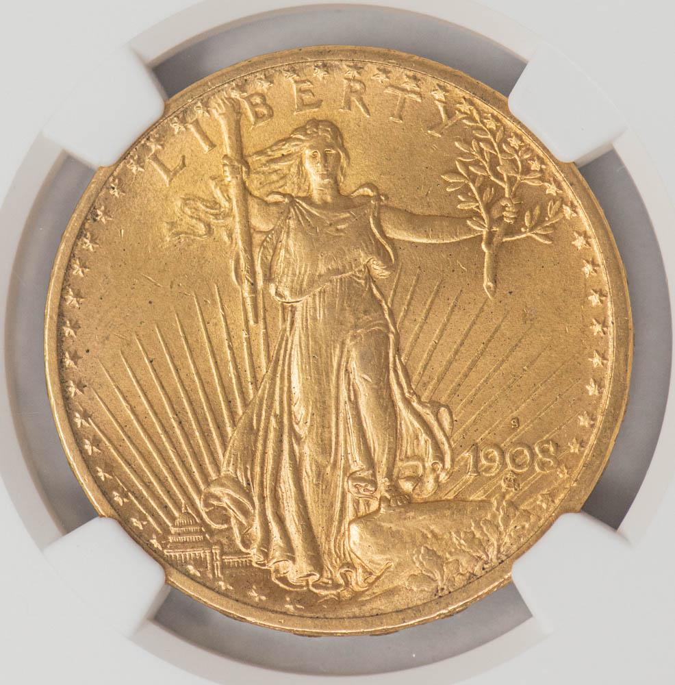 Collectors Corner - 1908-S $20 MS63 NGC - #68589382