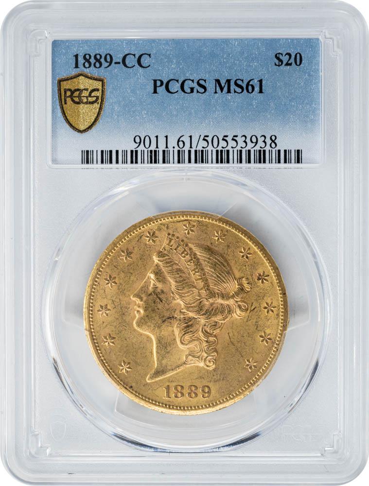 Collectors Corner - 1889-CC $20 MS61 PCGS - #69835950